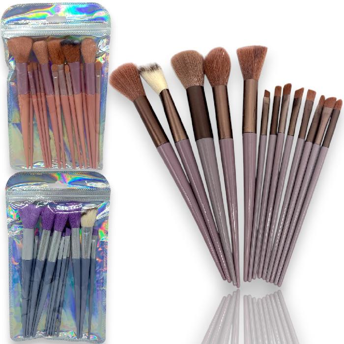 SET X 13 BROCHAS COLOR PASTEL - Luna Morada MakeUp