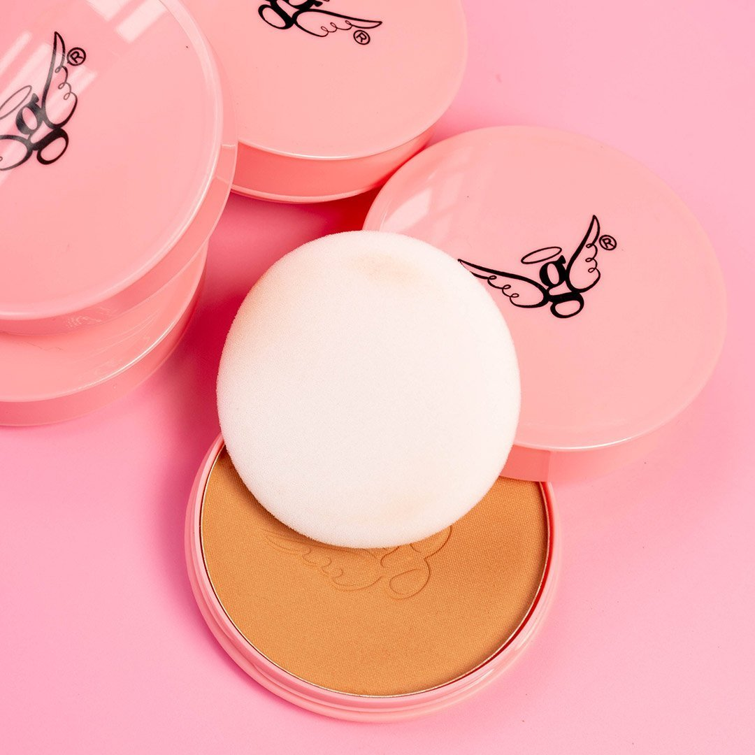 💖 Polvo Compacto ENGOL – Empaque Rosado - Luna Morada MakeUp